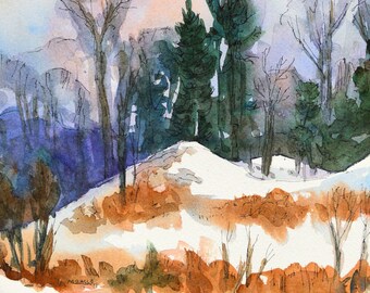 Winter scene snow | Etsy