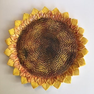 Ceramic sunflower | Etsy