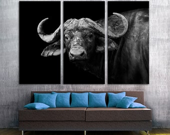 Bull wall art | Etsy