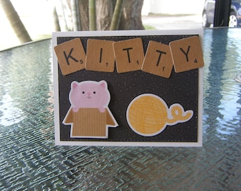 Kitty cat card | Etsy
