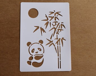Panda stencil | Etsy