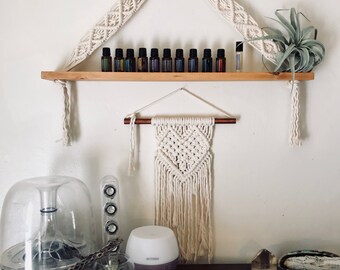 Macrame shelf | Etsy