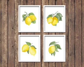 Lemon print | Etsy