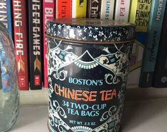 Chinese tea tin | Etsy