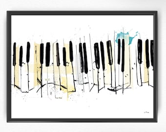 Piano art | Etsy