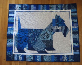 Scottie dog quilt | Etsy