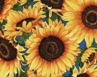 Sunflower fabric | Etsy