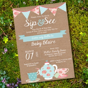 Sip and see invite | Etsy