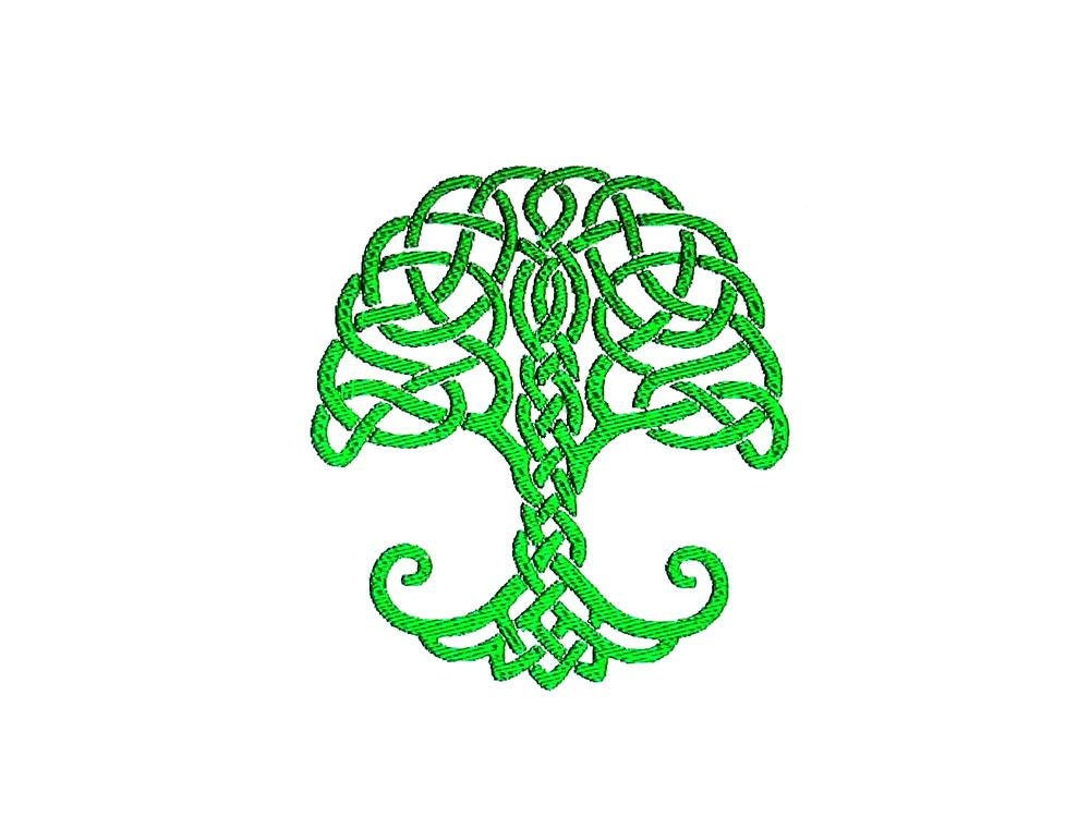 Celtic Tree of Life Embroidery Design Celtic Knots Pattern