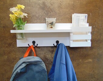 Shelf with hooks | Etsy