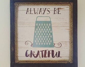 Be grateful kitchen | Etsy