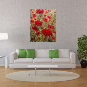 Poppy painting | Etsy