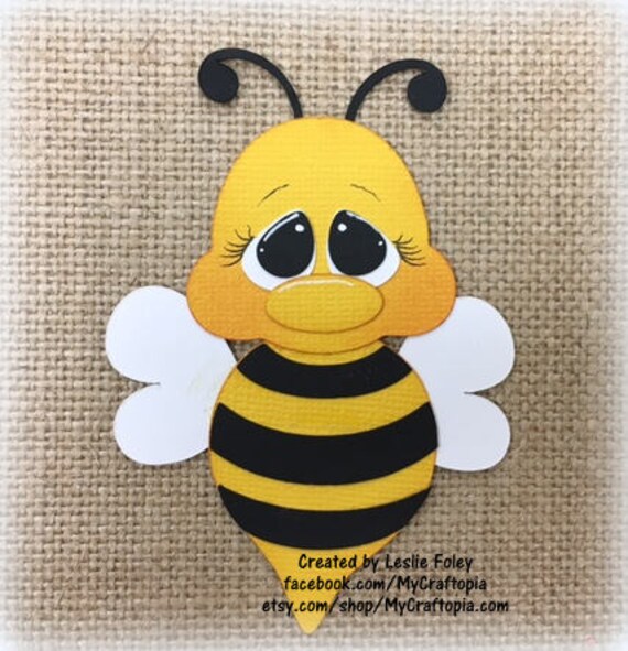 Items similar to Spring Bee Premade Scrapbooking Embellishment Paper ...