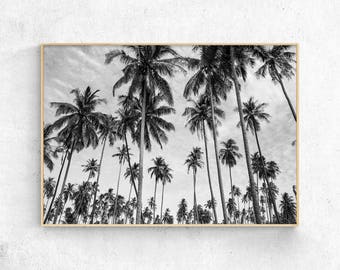 Palm trees art | Etsy