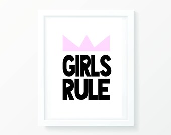 Girls rule | Etsy