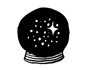 Crystal ball print | Etsy