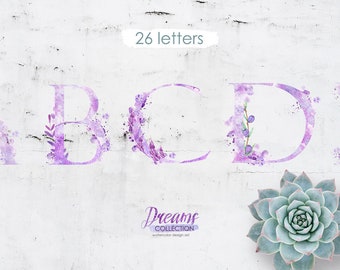 Printable Circle Alphabet Number Purple color shade Royal