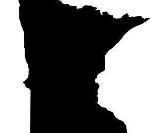 Minnesota outline | Etsy