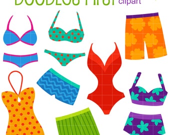 Swimsuit clip art | Etsy