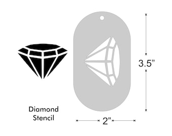 Diamond stencil | Etsy