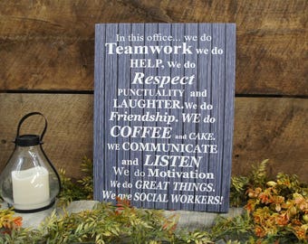 Teamwork sign | Etsy