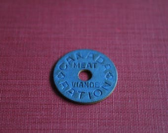 Reprint of a WW2 Food Rationing Chart Poster