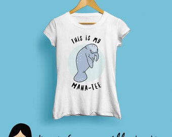Funny manatee shirt | Etsy
