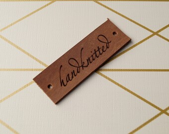 Leather label | Etsy