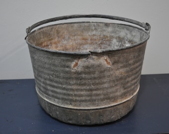 Galvanized buckets | Etsy