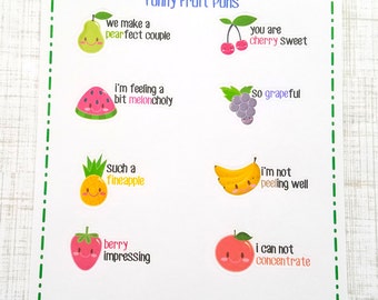 Fruit puns | Etsy