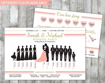 Unique wedding programs | Etsy