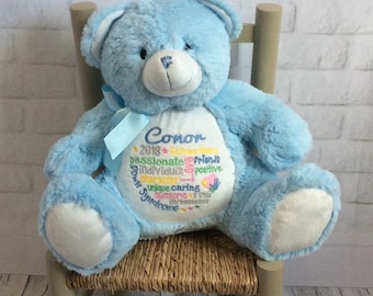 Teddy bear blue | Etsy