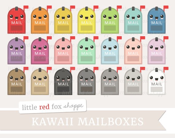 Kawaii Mailbox Clipart Mail Box Clip Art Post Office Postal