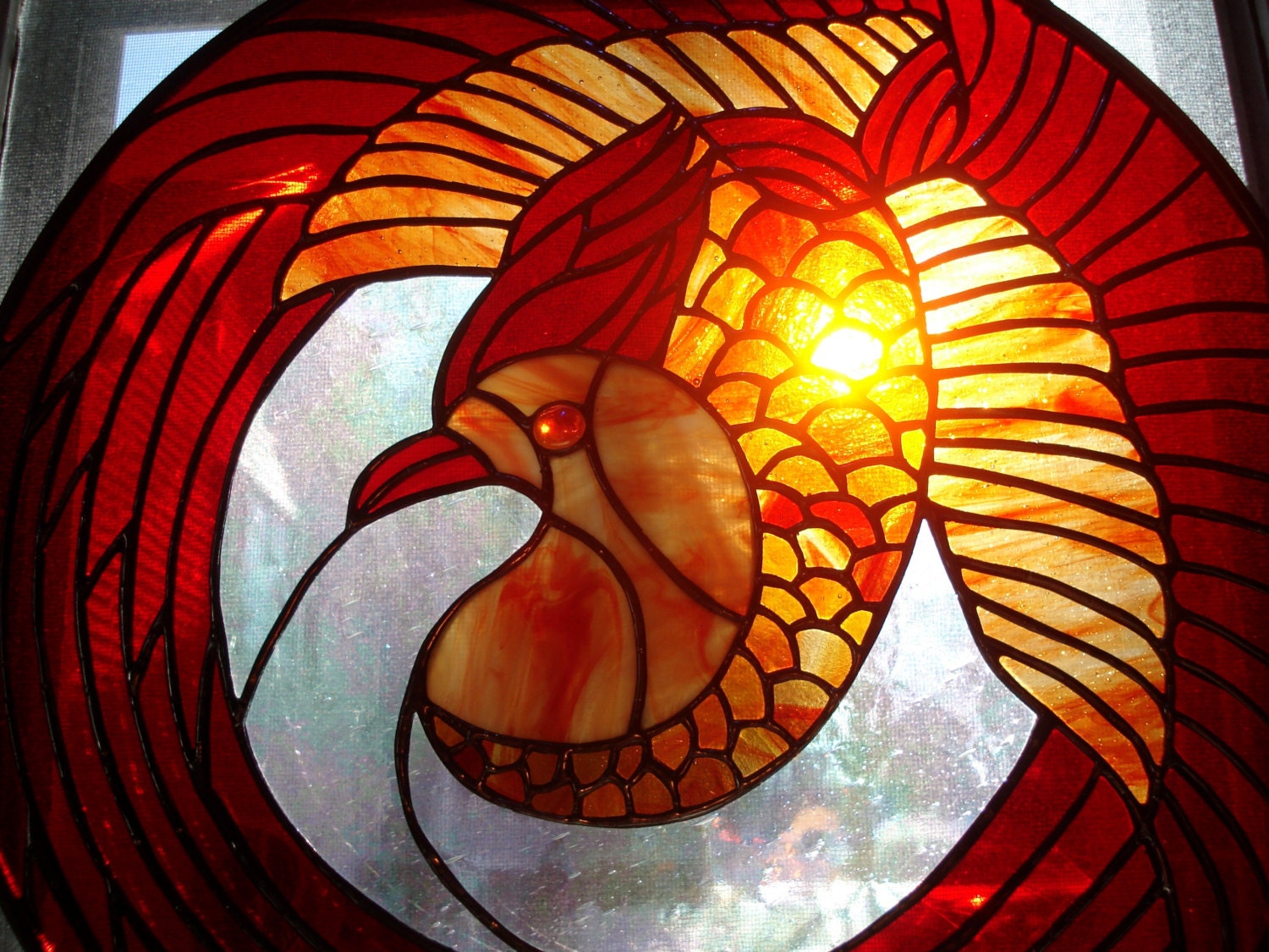 Glass Art Phoenix at Ricardo Watkins blog