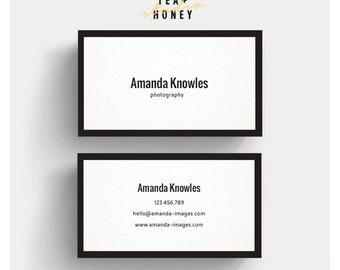 Photography calling card premade business card modern