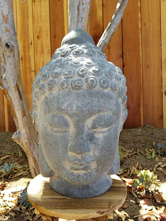 Clay Rustic buddha head statue