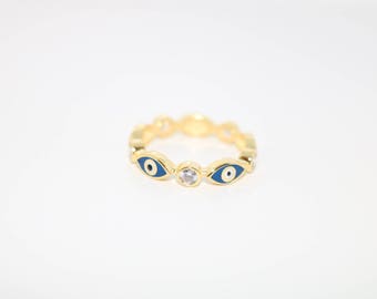 Evil eye ring | Etsy