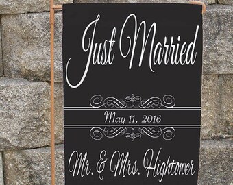 Personalized Just Married Sign Customized with the