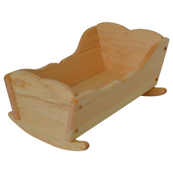Wooden Toy Dolls Cradle-Wood Doll Cradle-Baby Doll