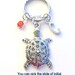Turtle KeyChain Turtle Keyring Tortoise Key chain Animal Gift