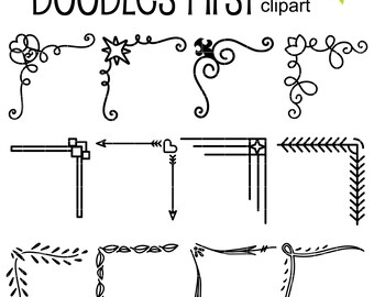 Corner clipart | Etsy