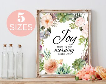 Joy comes | Etsy