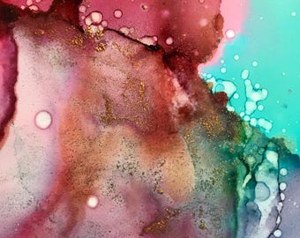 Alcohol ink art | Etsy