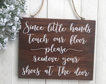 Take shoes off sign | Etsy