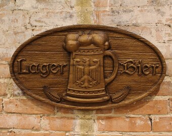 Biergarten sign | Etsy