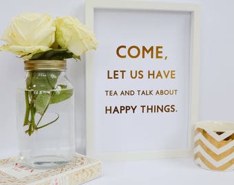 Tea quotes | Etsy