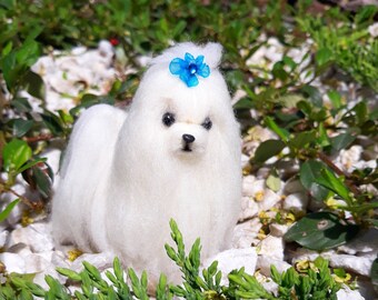 Needle felted dog | Etsy