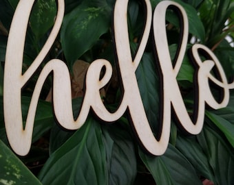 Hello sign | Etsy