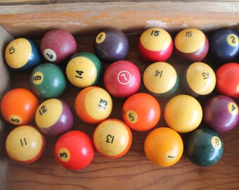 Vintage pool balls | Etsy