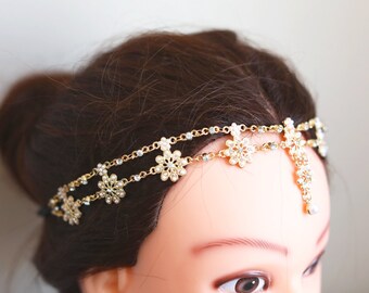 Bridal forehead band | Etsy